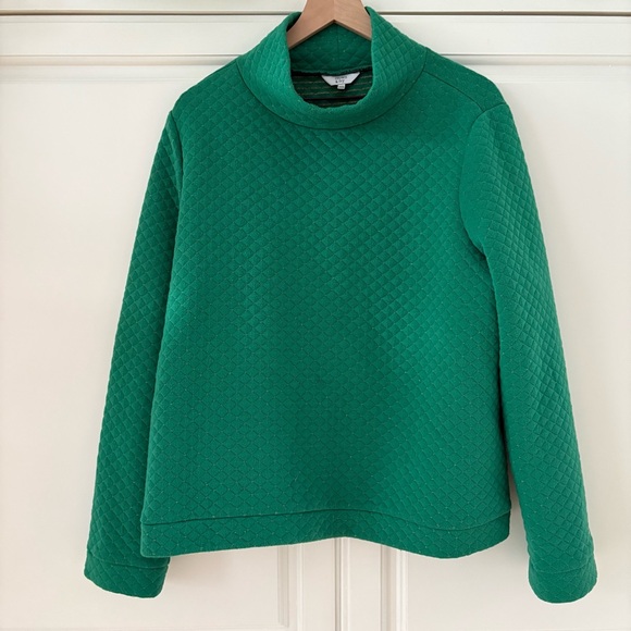 crown & ivy | Sweaters | Crown Ivy Xxl Green Metallic Gold Quilted ...